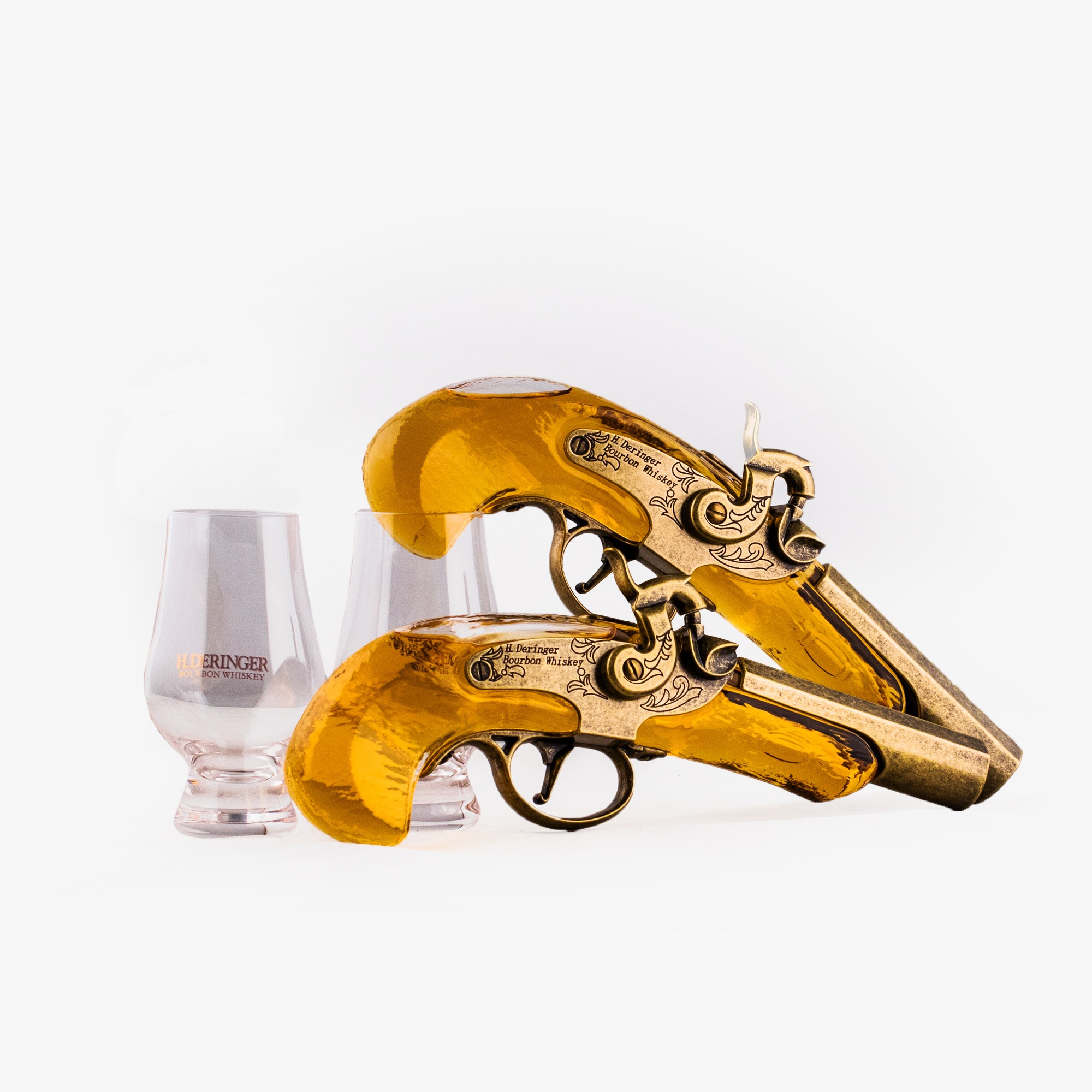 H. Deringer | Bourbon Whiskey- Duel Pistols Gift Set -200ml x 2 ...